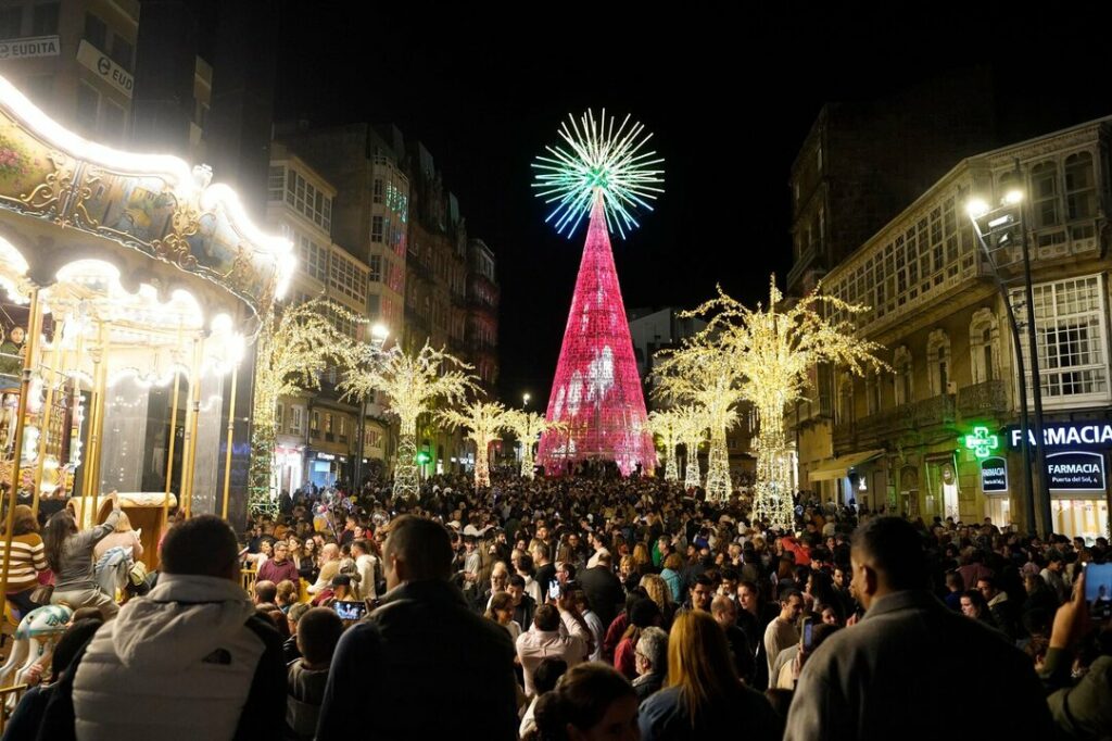Vigo já encanta o mundo. Eis as primeiras imagens das luzes de Natal ...